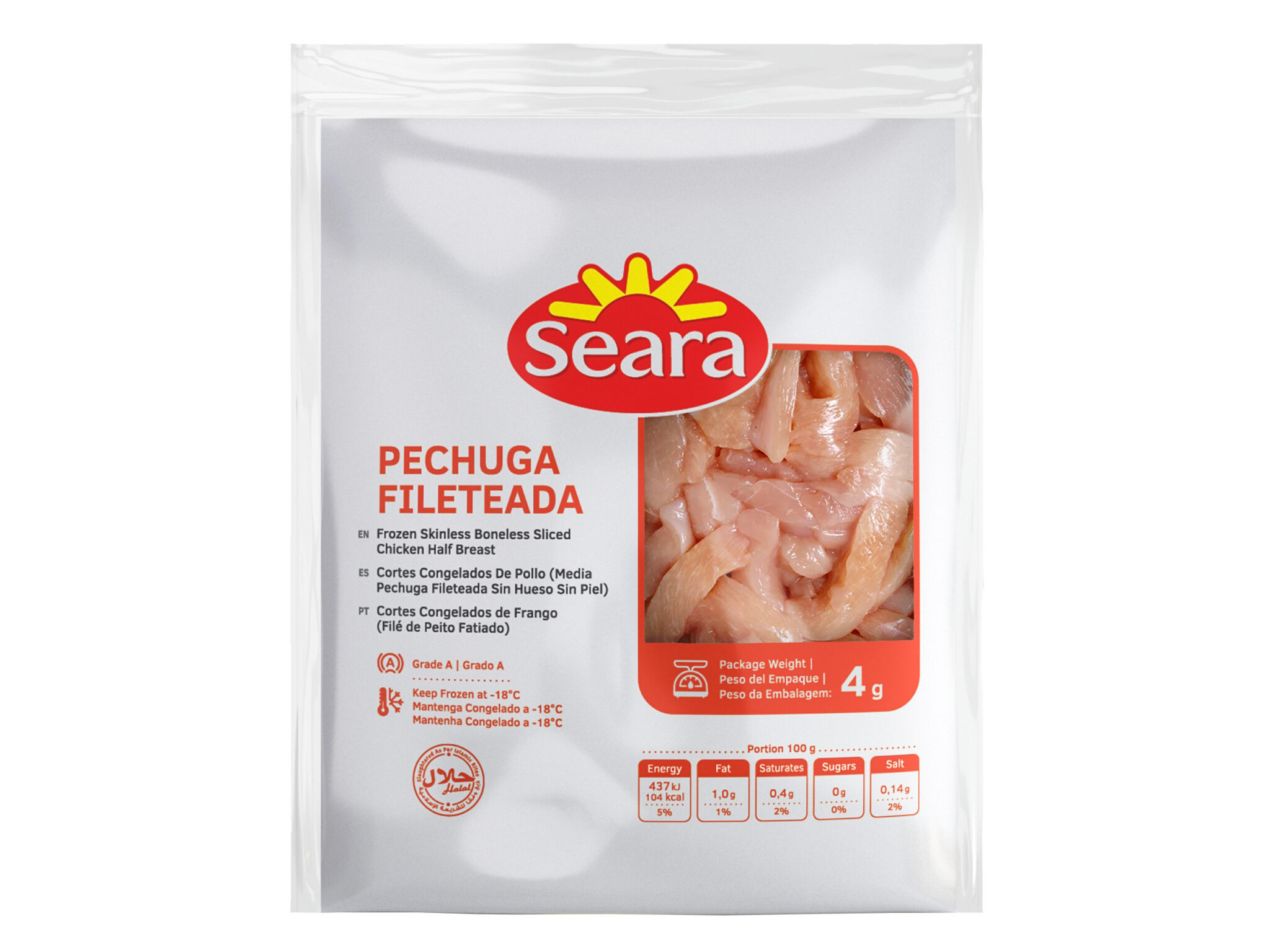Frozen Chicken Boneless Sliced Chicken Half Breast (OB-653) – SEARA ...