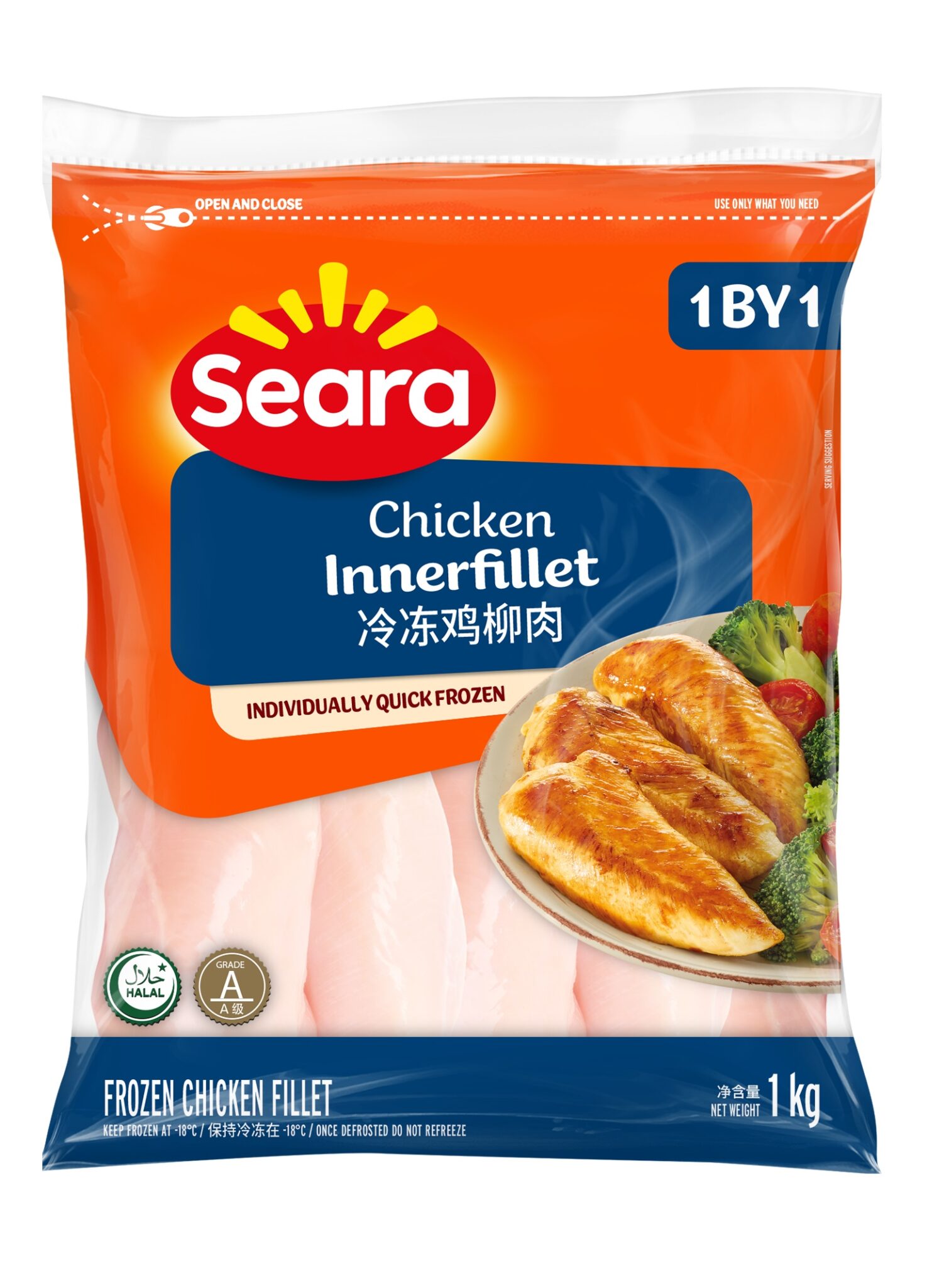 991206 – CHICKEN INNERFILLET IQF – SEARA INTERNATIONAL – Try Seara. Joy ...