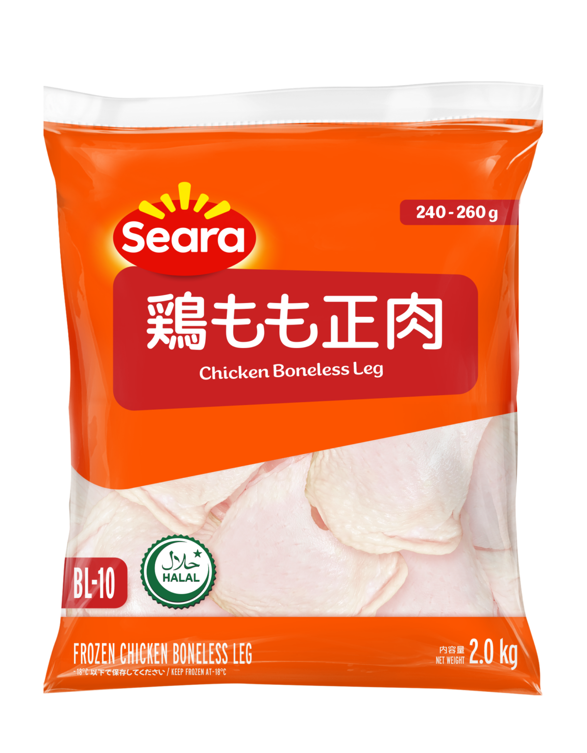 42846 – CHICKEN BONELESS LEG 240-260 G – SEARA INTERNATIONAL – Try ...