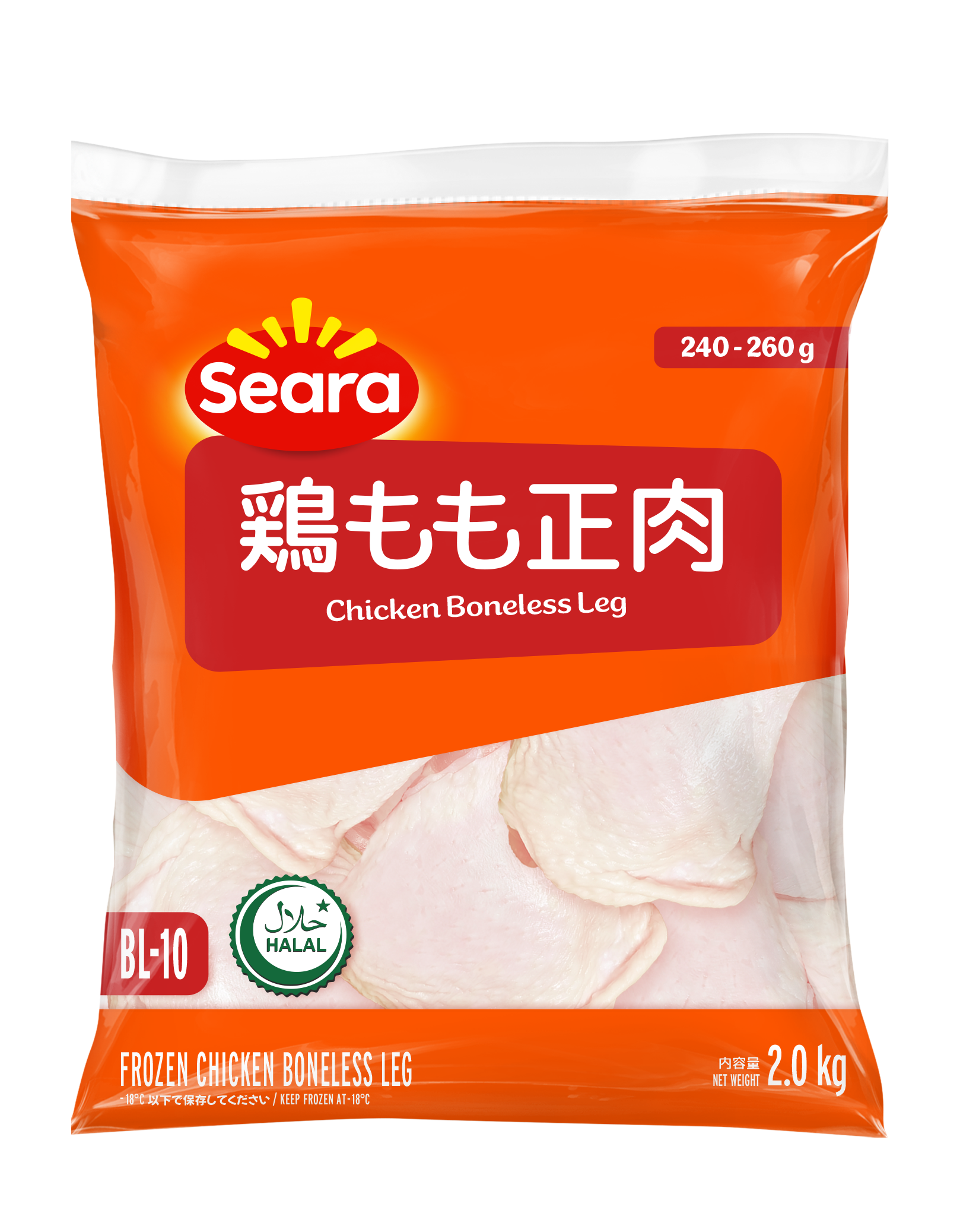 42846 – CHICKEN BONELESS LEG 240-260 G – SEARA INTERNATIONAL – Try ...
