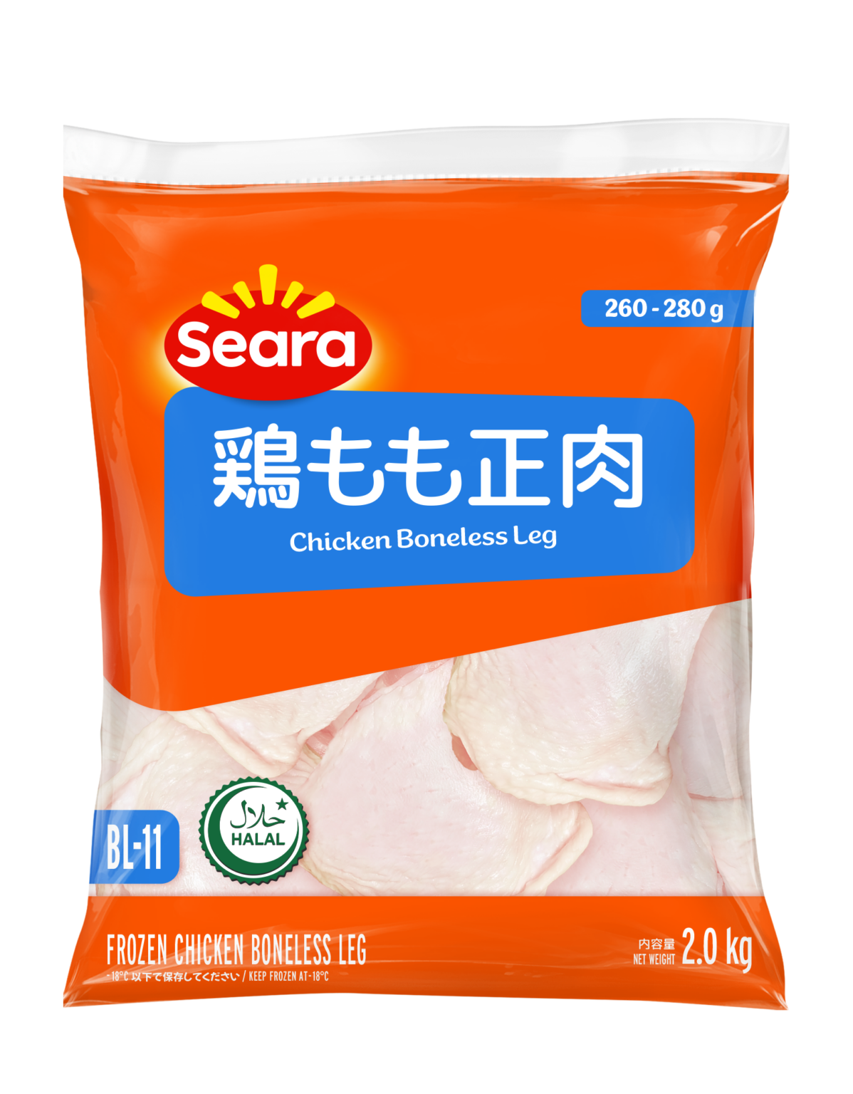 42854 – CHICKEN BONELESS LEG 260-280 G – SEARA INTERNATIONAL – Try ...